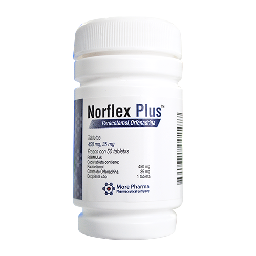 NORFLEX PLUS 450/35MG CON 50 TABLETAS – FARMACIA CALDERON